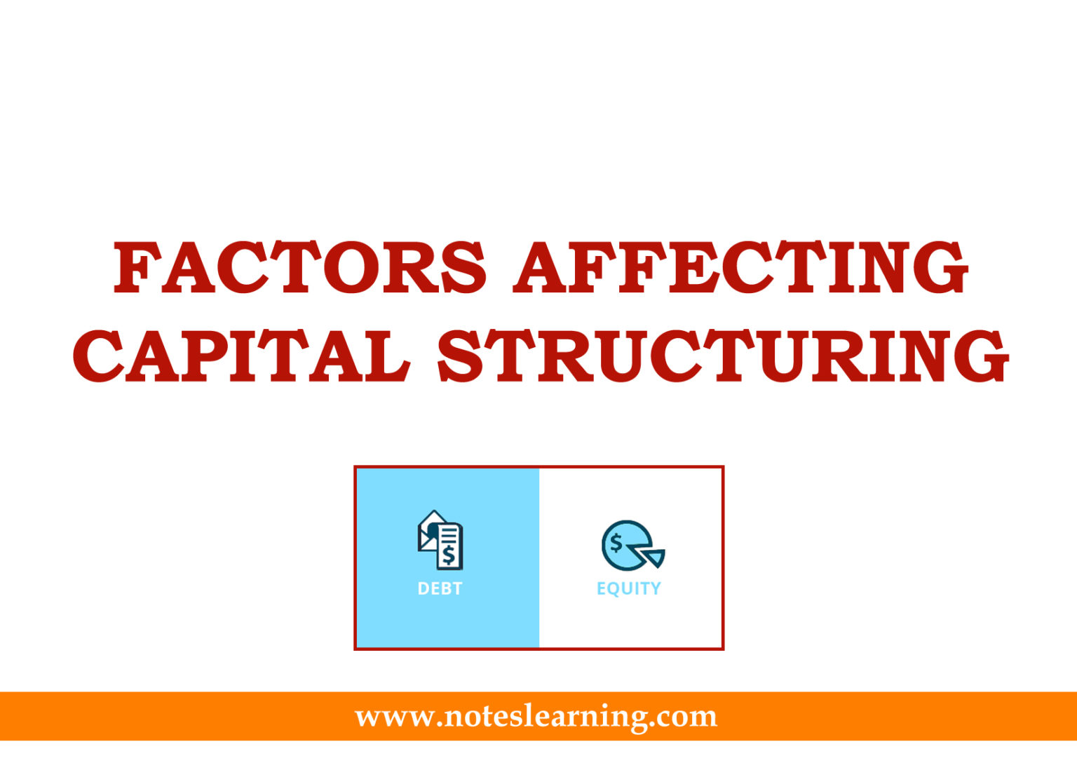 Capital Structure and Factors Affecting Capital Structure - Notes Learning Capital Structure and Factors Affecting Capital Structure - Notes Learning