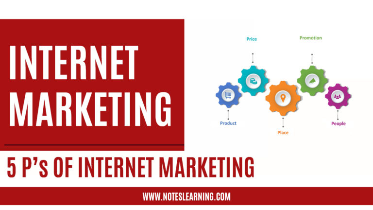Internet Marketing and 5 Ps of Internet Marketing - Notes Learning