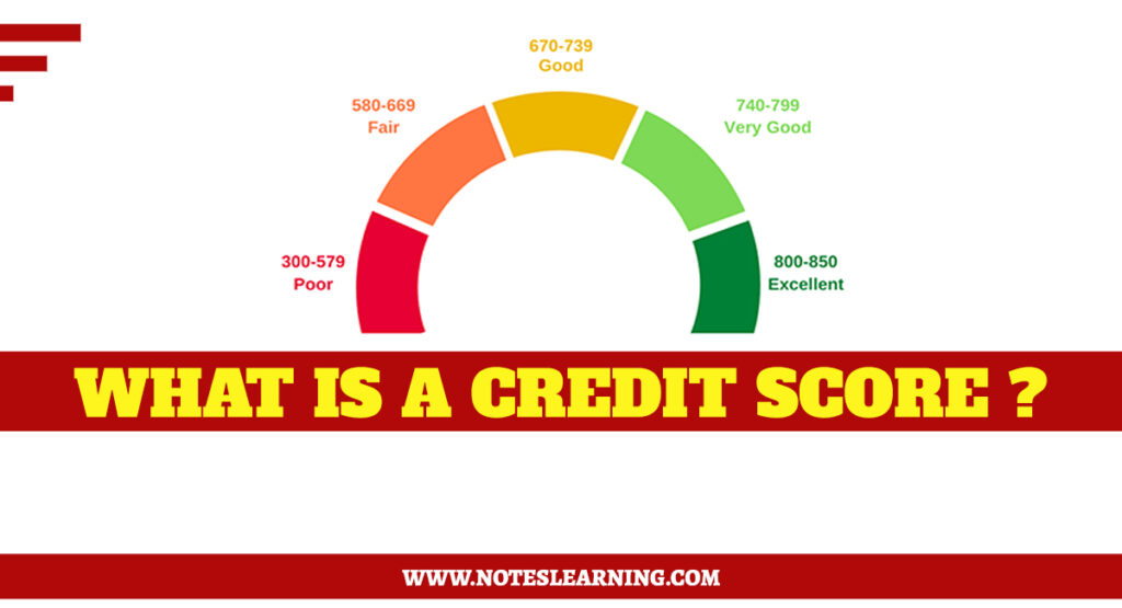 What Is A Credit Score Why Is It Important Notes Learning What Is A Credit Score Why Is It Important Notes Learning